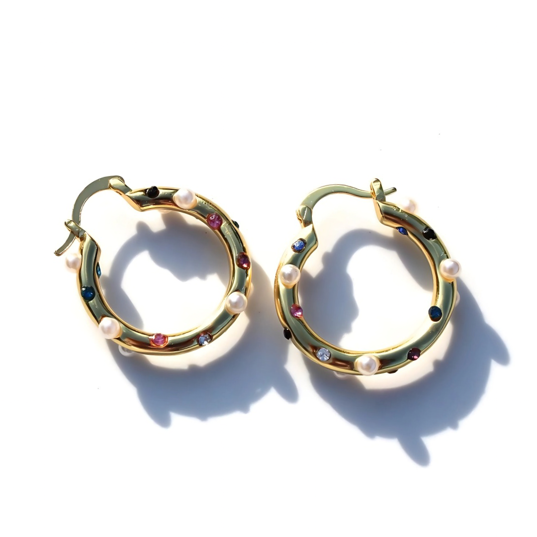 Multi-colored Hoops – Jewelry & Art